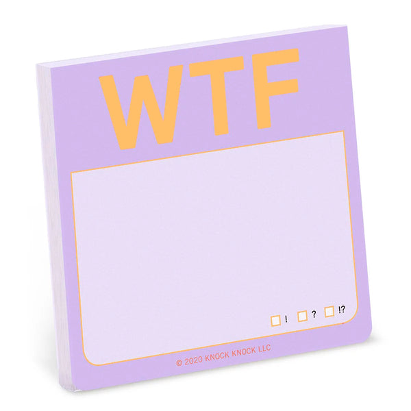 WTF Sticky Notepad - Dragonfly Art and Soul Metaphysical Shop